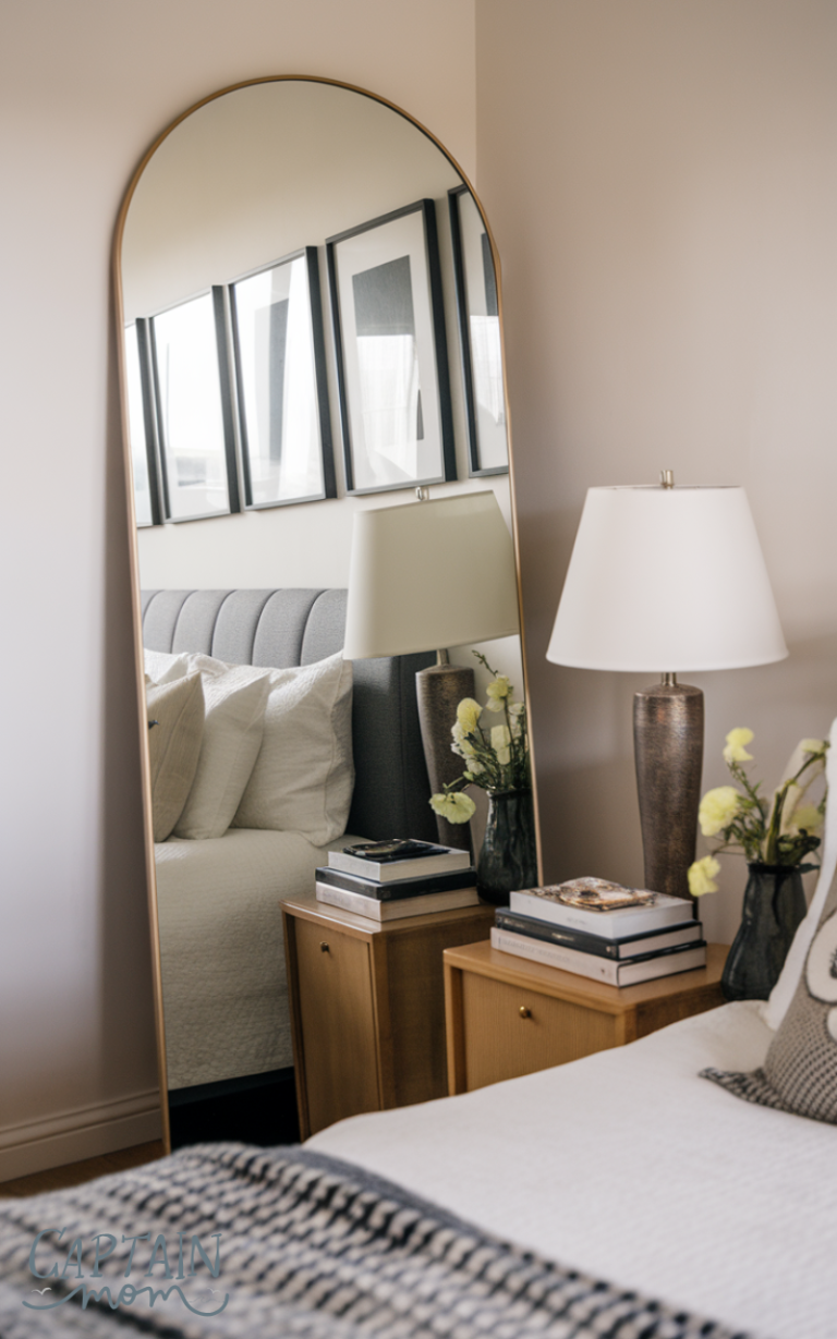 14 Best Proper Bedroom Floor Mirror Placement Ideas to Brighten Your ...