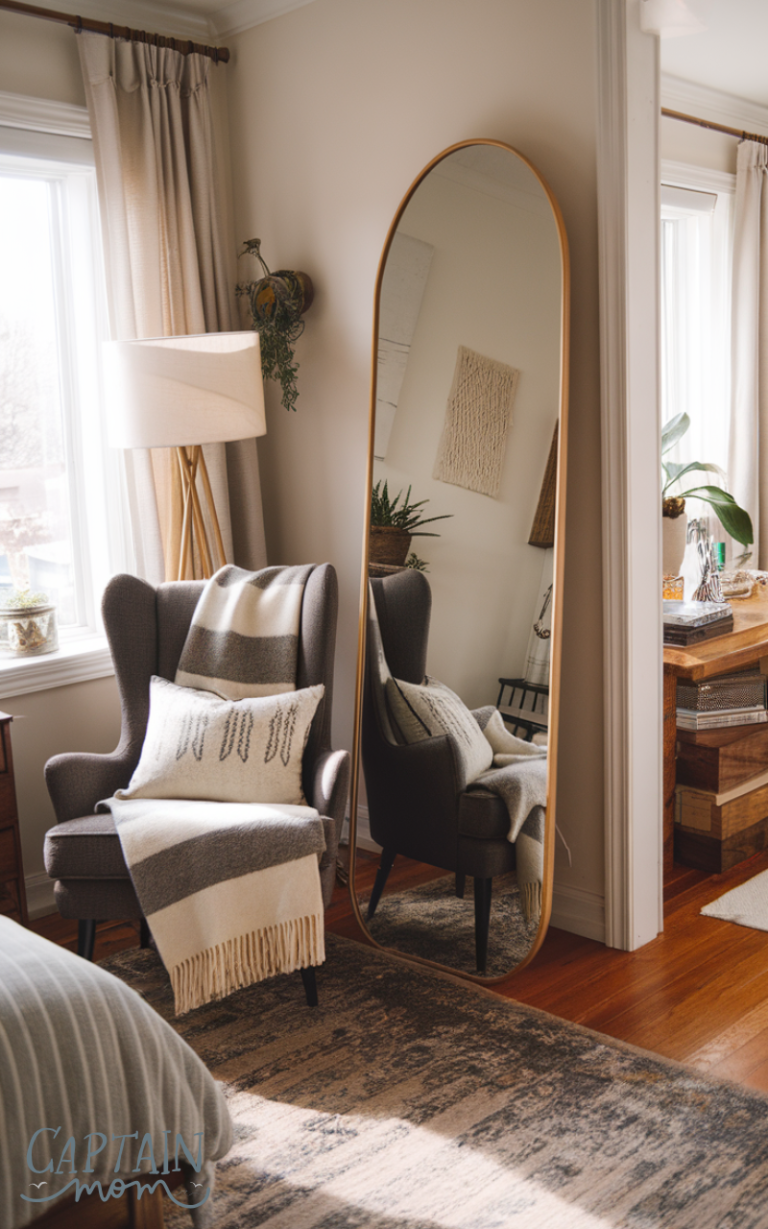 14 Best Proper Bedroom Floor Mirror Placement Ideas to Brighten Your ...